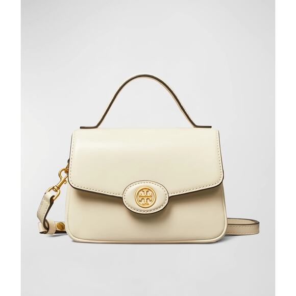 Tory Burch | Bags | Tory Burch Small Robinson Leather Top Handle Bag ...